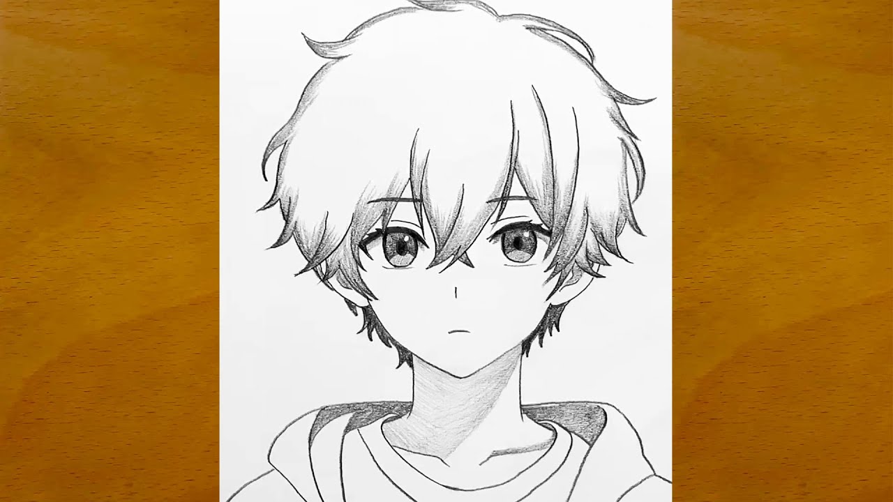 How to Draw an Anime Boy Step by Step || Easy Pencil Sketch Tutorial ...