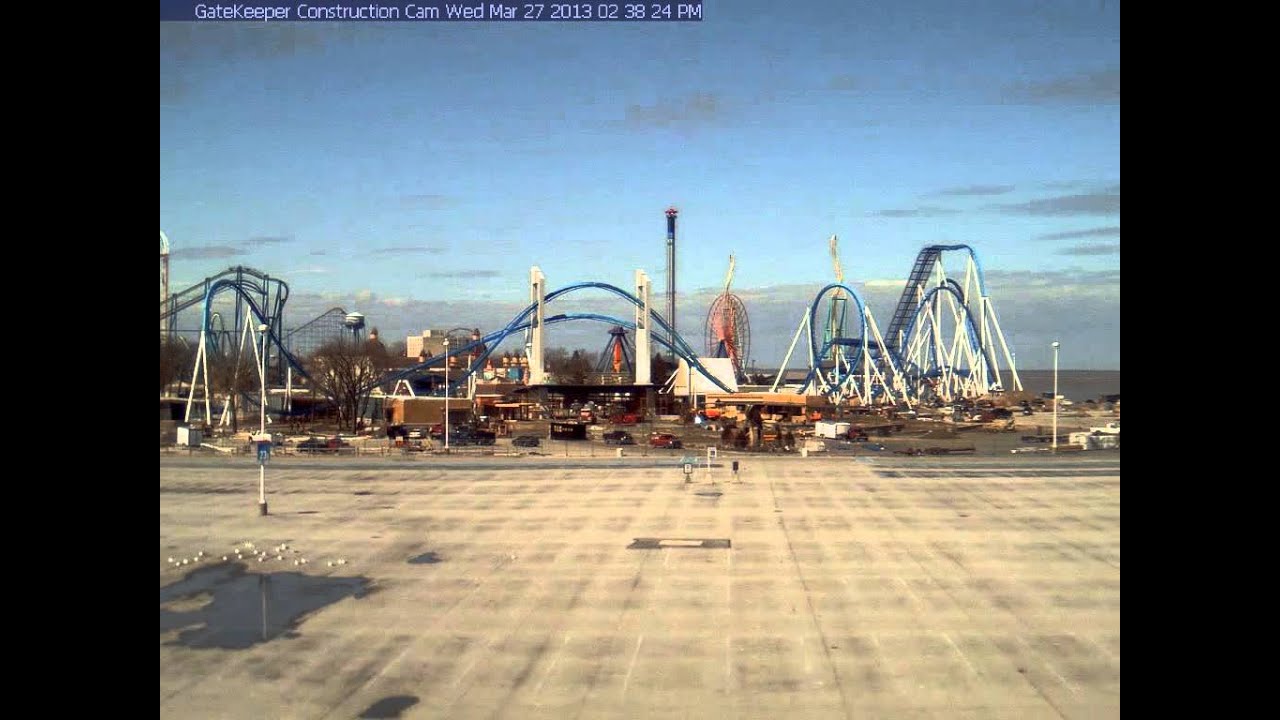 Cedar Point GateKeeper Construction Webcam 1: Week 34 (3/24-3/30) - YouTube