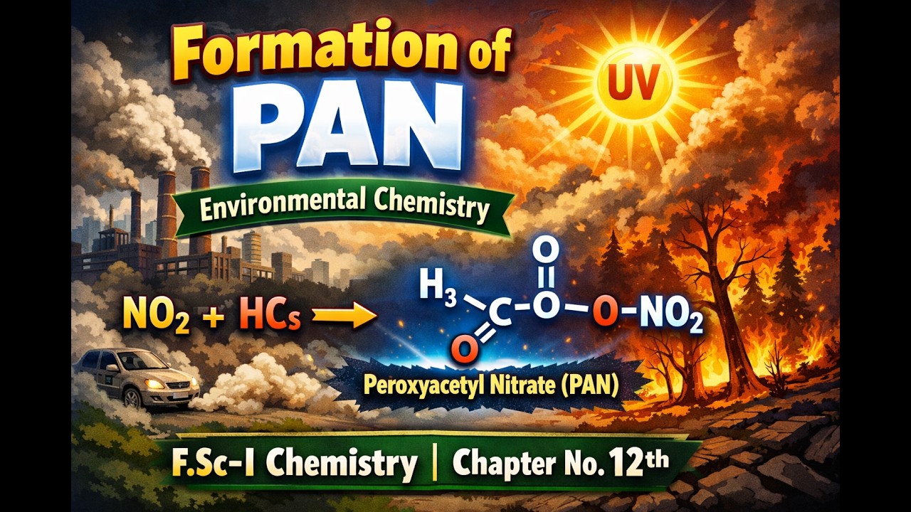 Formation of PAN | Environmental Chemistry | F.Sc-I | #education #study ...
