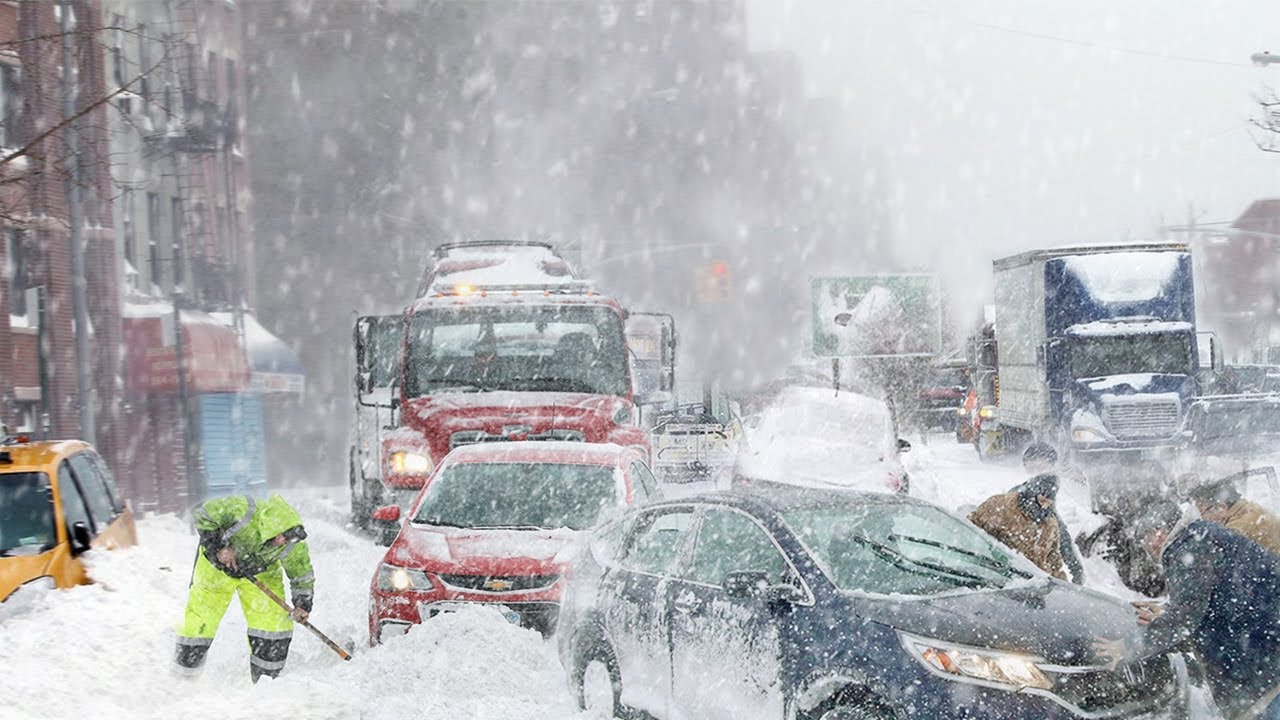 Italy is sinking in snow! Strong winds and heavy snow cover houses in ...
