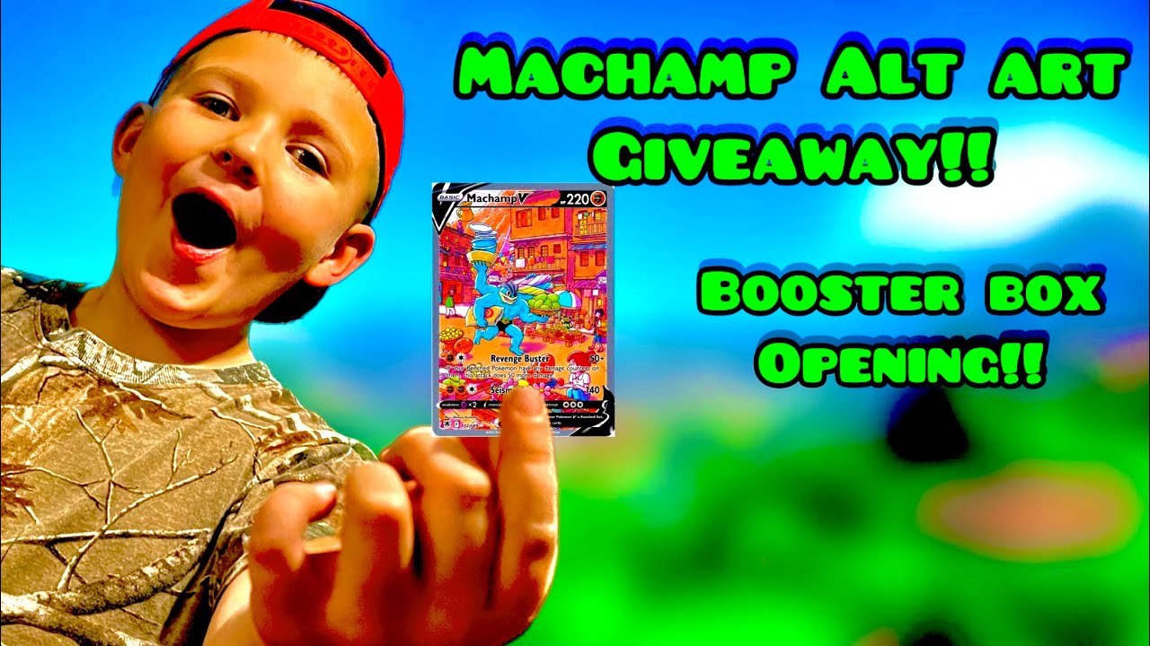 We Are Giving Away The Alt Art Machamp!! + NEW Paldea Collection Boxes ...