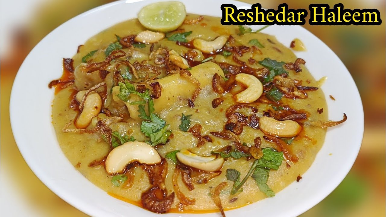 Hyderabadi Mutton Haleem Recipe |Wheat Dalya, Mix Dal Aur Mutton Ki ...