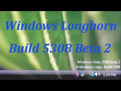 Installation of the Windows Longhorn [Build 5308.17 Beta 2] - YouTube