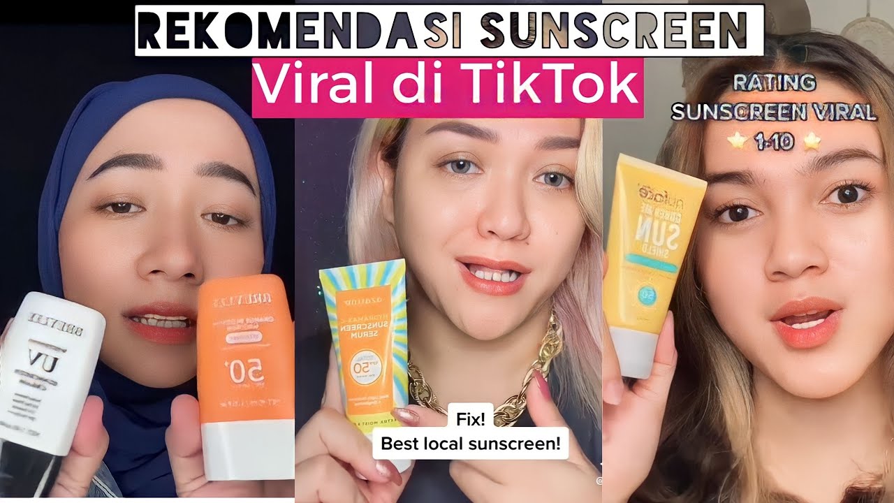Rekomendasi Sunscreen | Kumpulan Video Sunscreen Viral di TikTok - YouTube