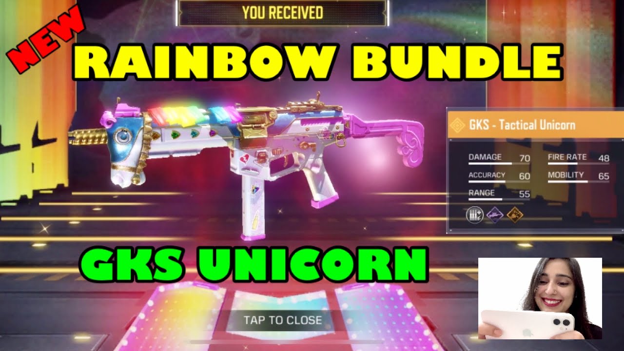 NEW COD RAINBOW BUNDLE | GKS UNICORN GUN WITH SPECIAL EFFECT | GAMEPLAY ...