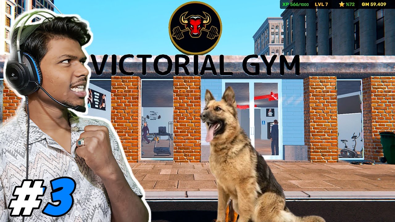 I ADOPTED A DOG FOR MY GYM II GYM SUMULATOR II VICTORIAL GAMER - YouTube