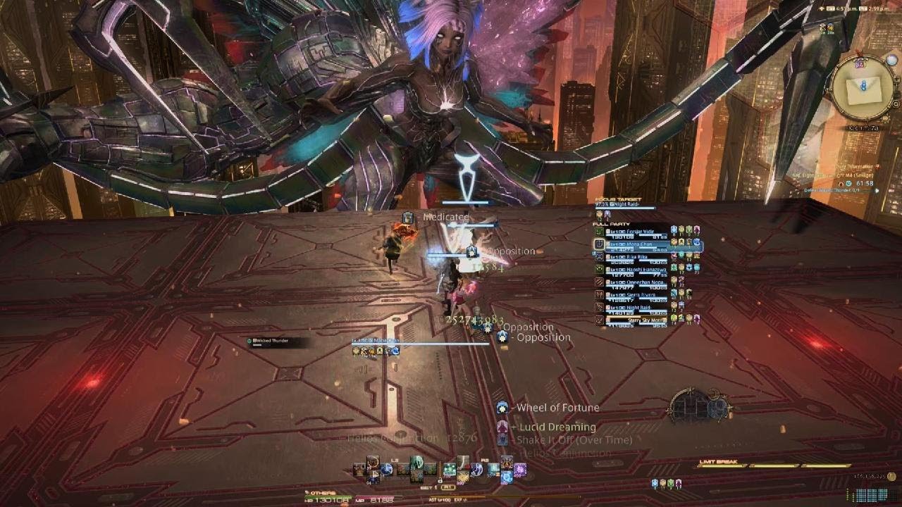FINAL FANTASY XIV - AAC Light-Heavyweight M4S (Savage) AST POV - YouTube