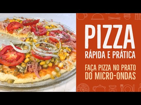 PIZZA NO PRATO DO  MICRO-ONDAS  | Pizza No Micro-ondas | RECEITAS FÁCEIS