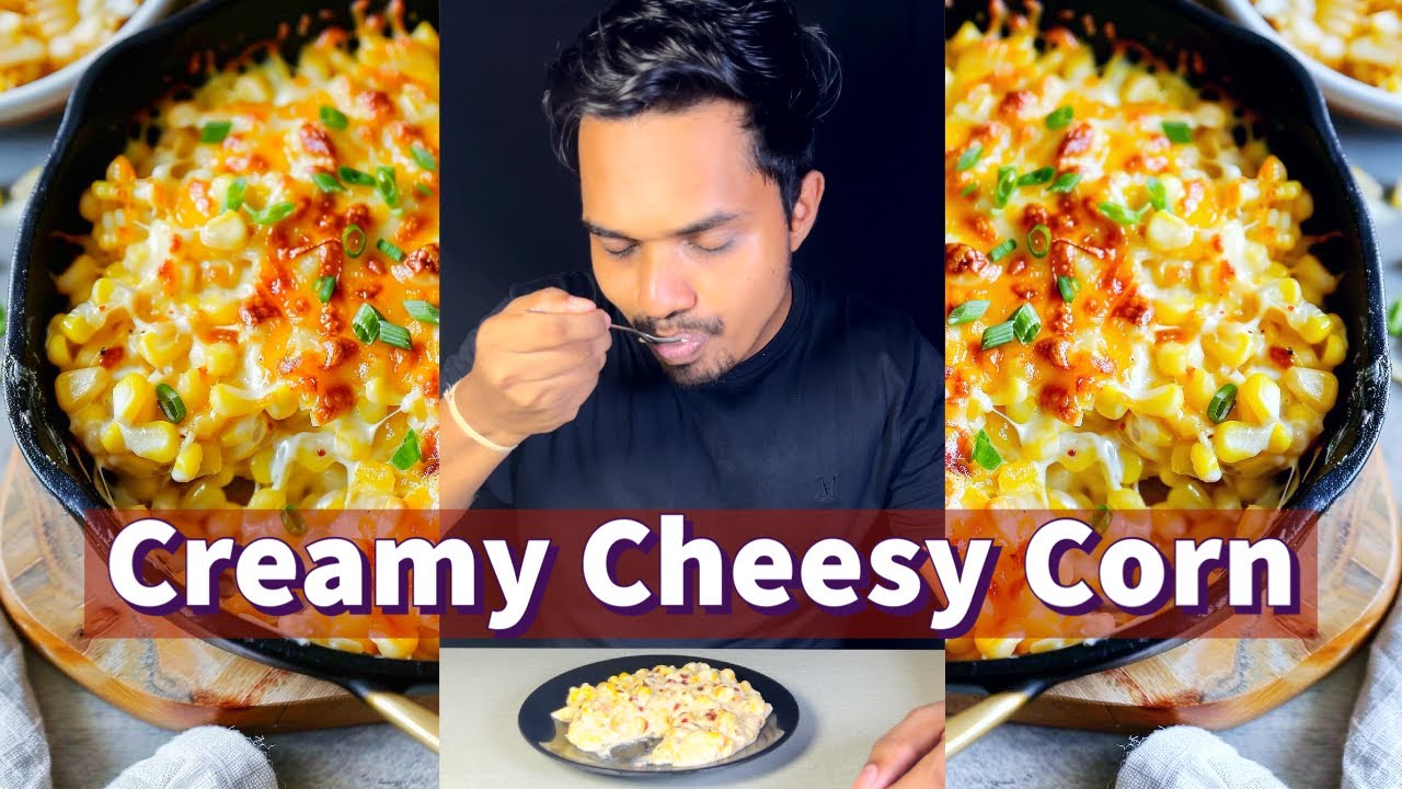 Creamy Cheesy Corn Recipe 🍽️😋 - YouTube
