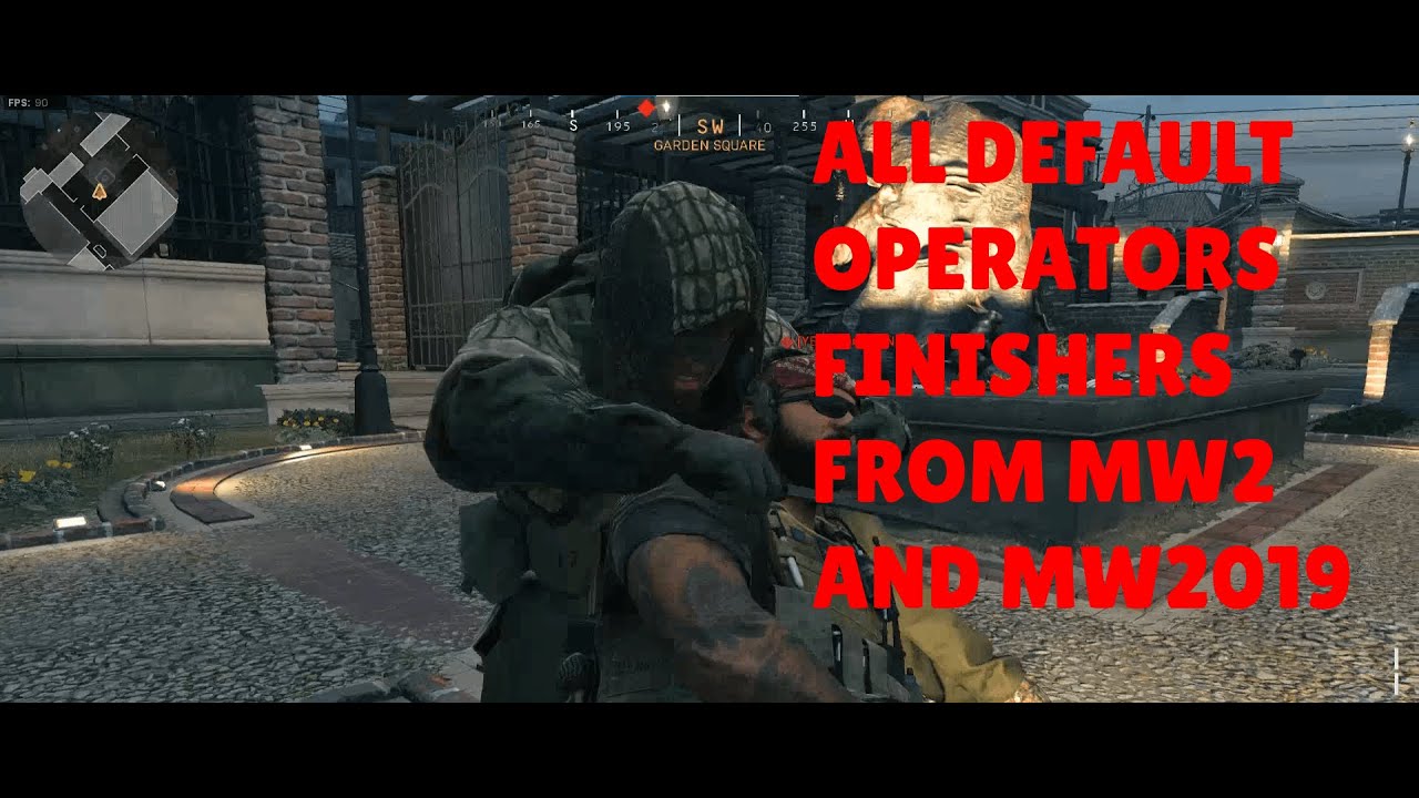 All default operators finishing moves in CALL OF DUTY:MODERN WARFARE 2 ...