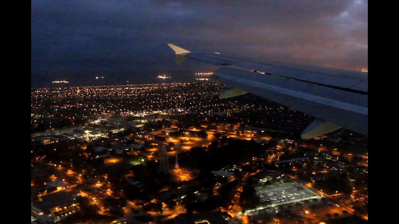 jetBlue Flight B6 251 (OAK-LGB) Twilight Landing at Long Beach (N625JB ...