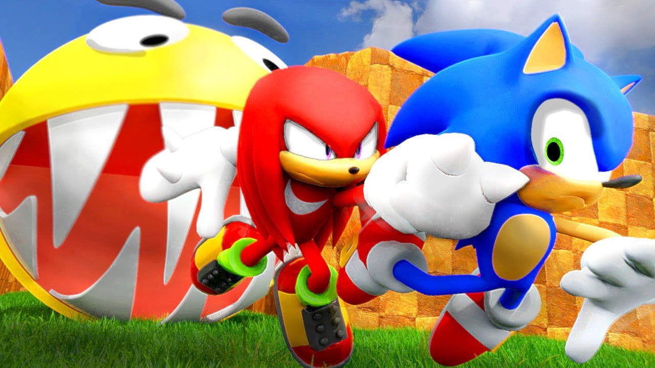 Sonic Pacman and Knuckles into the multiverse - YouTube