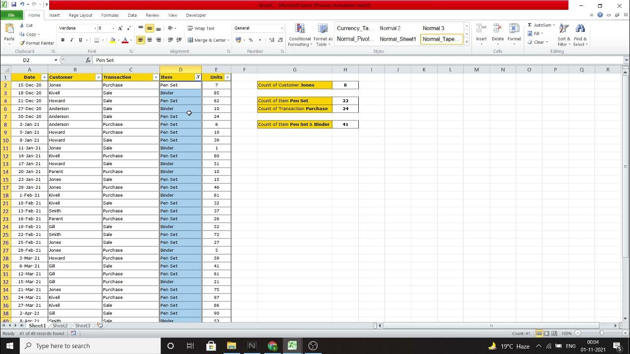 How to use countif, countifs functions in excel? | Countif, Countifs ...