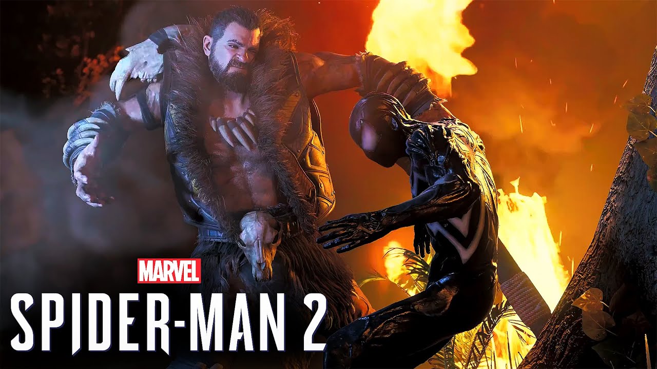 Spider-Man vs Kraven the Hunter - Spider-Man 2 (4K UHD) - YouTube