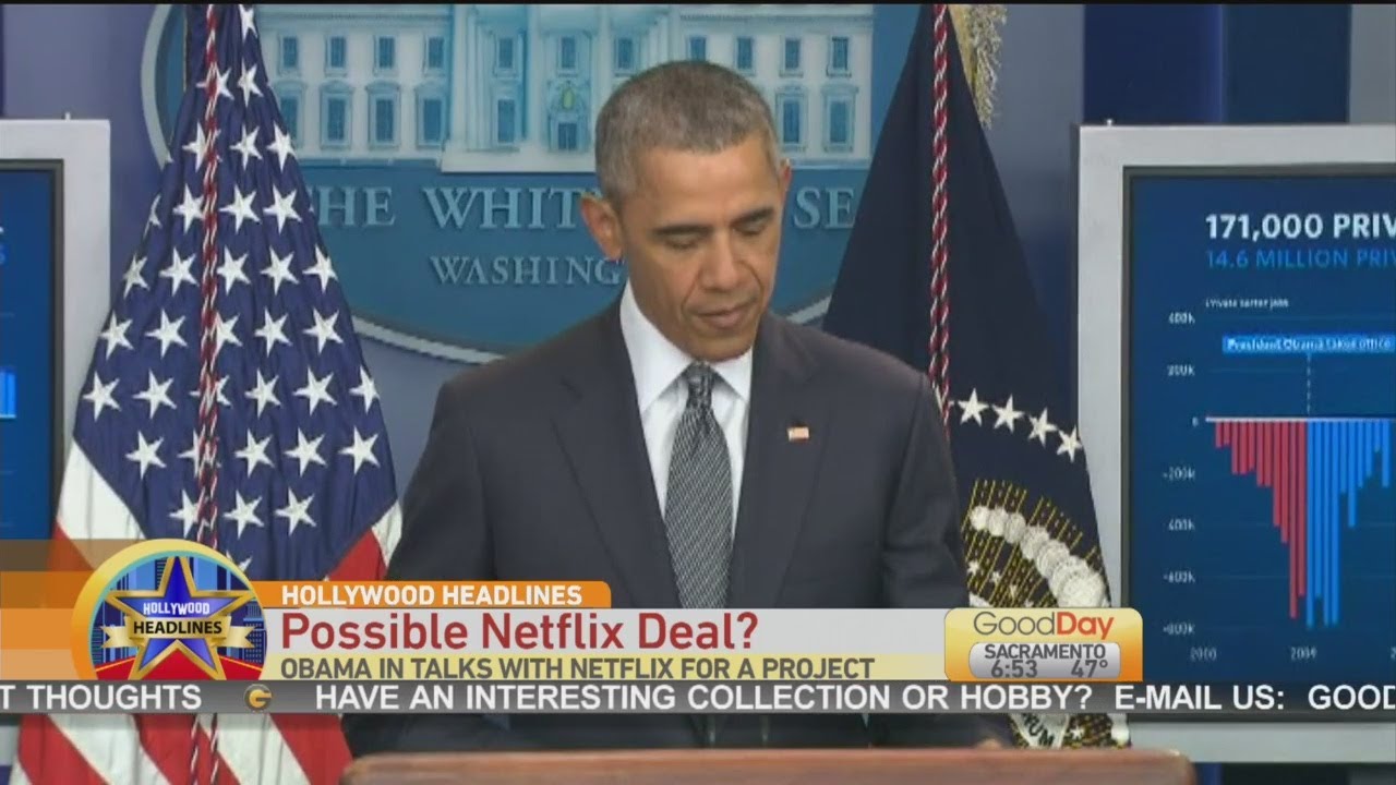 Hollywood Headlines: Obama Netflix Deal - YouTube