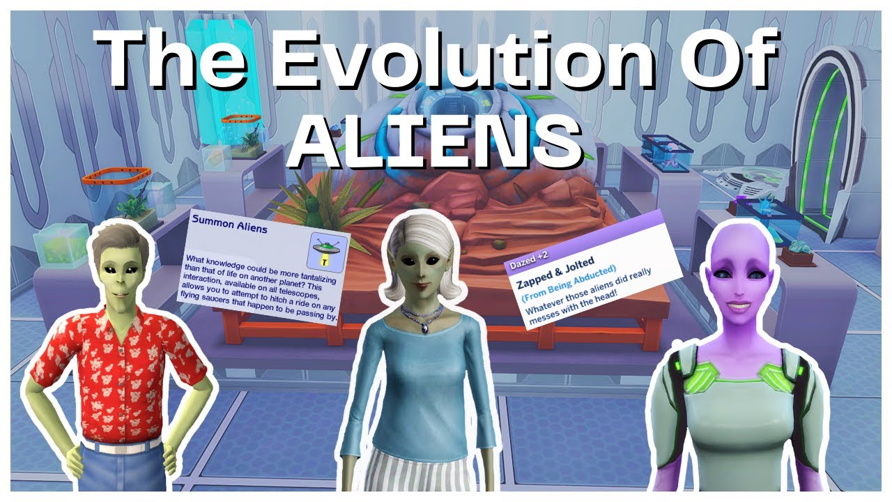The Evolution Of Aliens In The Sims Games! 👽🚀 - YouTube