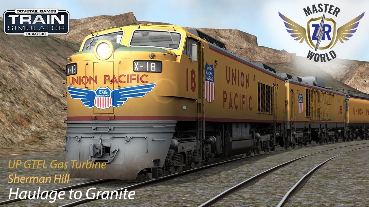 Haulage to Granite - Sherman Hill - UP GTEL Gas Turbine - Train ...