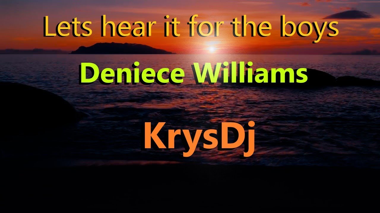 Lets hear it for the boys Deniece Williams KrysDj remix - YouTube