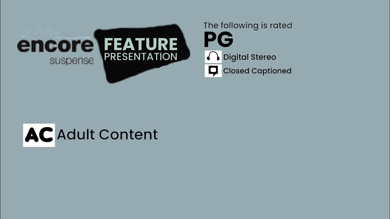 Encore Suspense Feature Presentation Rated PG (2012-2013) - YouTube