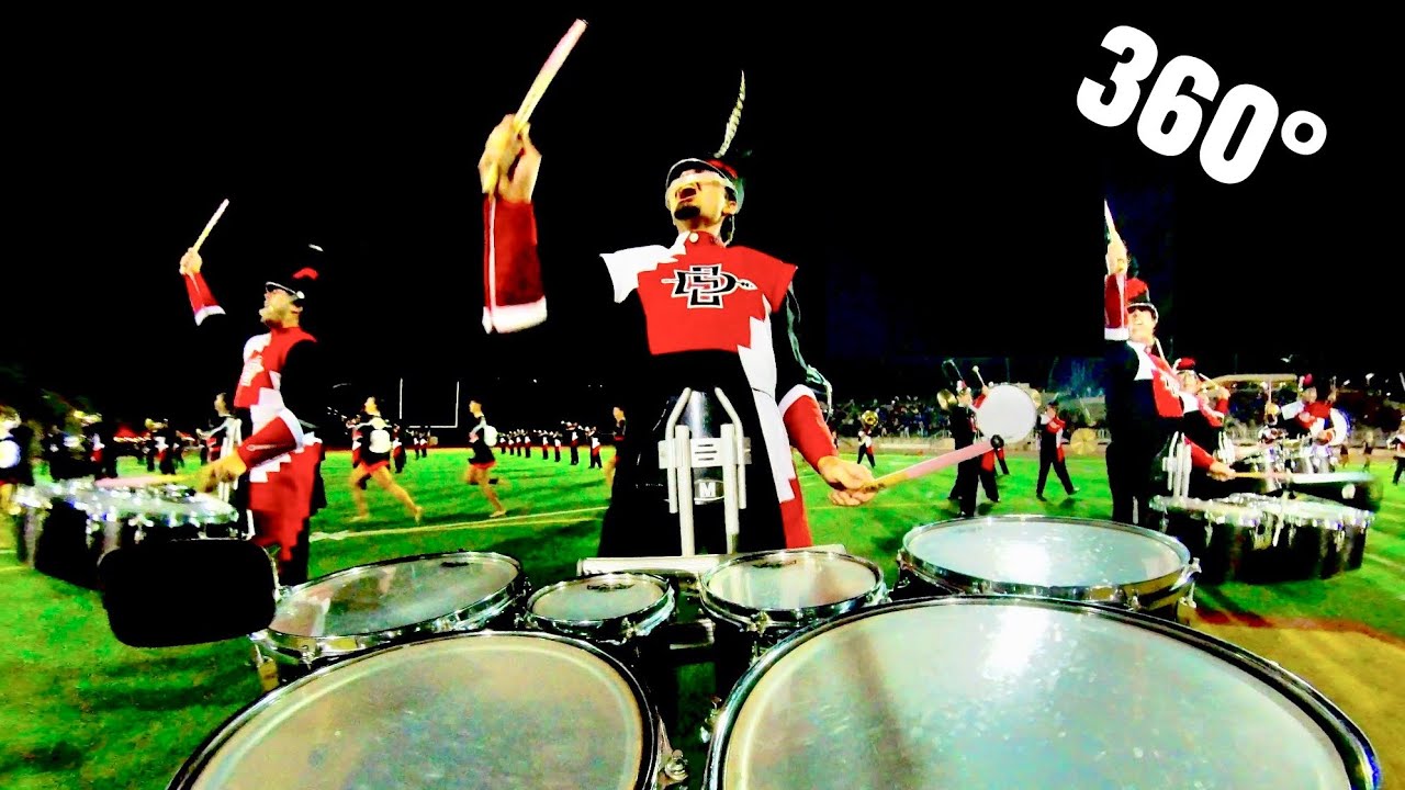 360° Quad Cam - 2025 Mt. Carmel Tournament of Bands - SDSU Marching ...