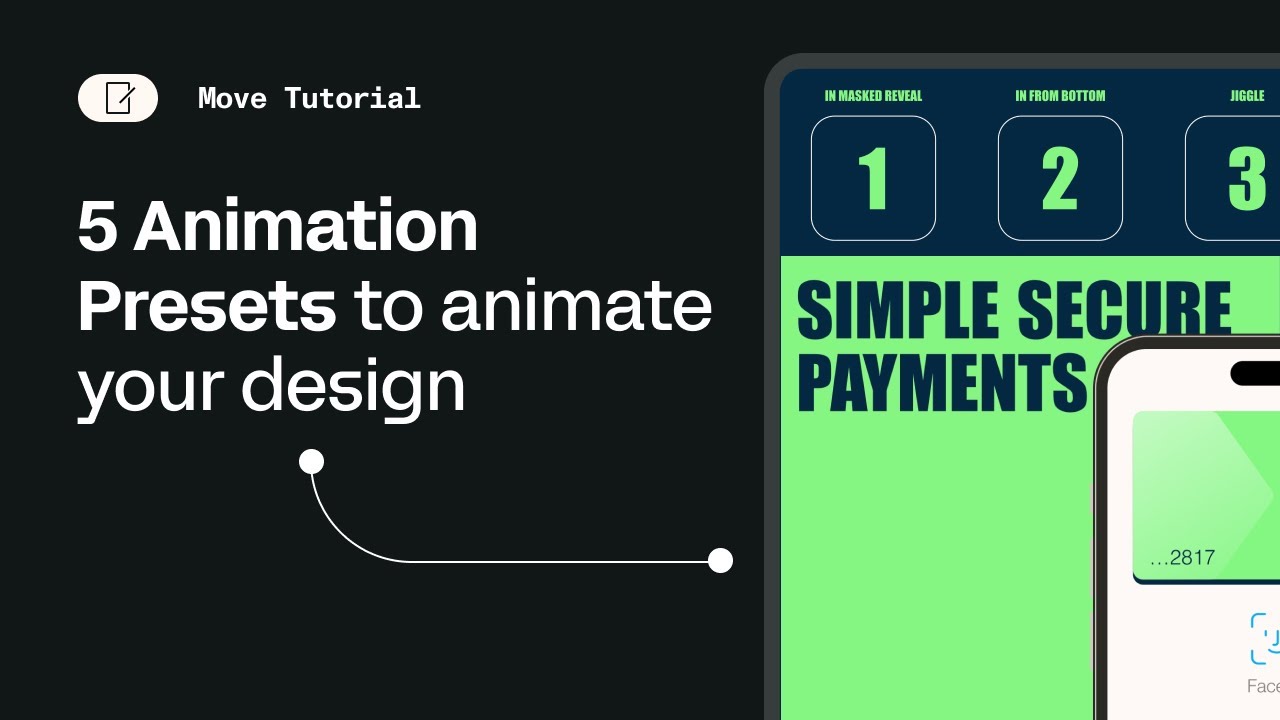 5 Dynamic Animation Presets To Bring Your Designs To Life - YouTube