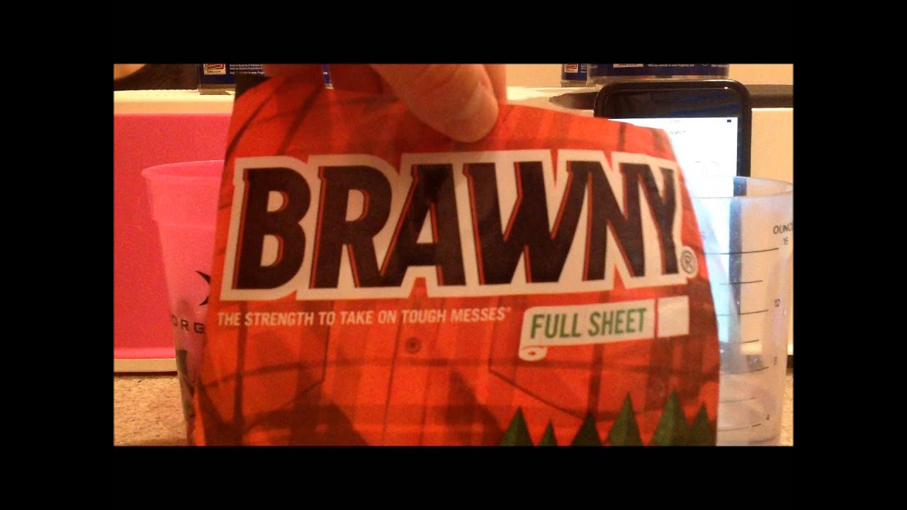 Paper Towel Strength Comparison Test - YouTube