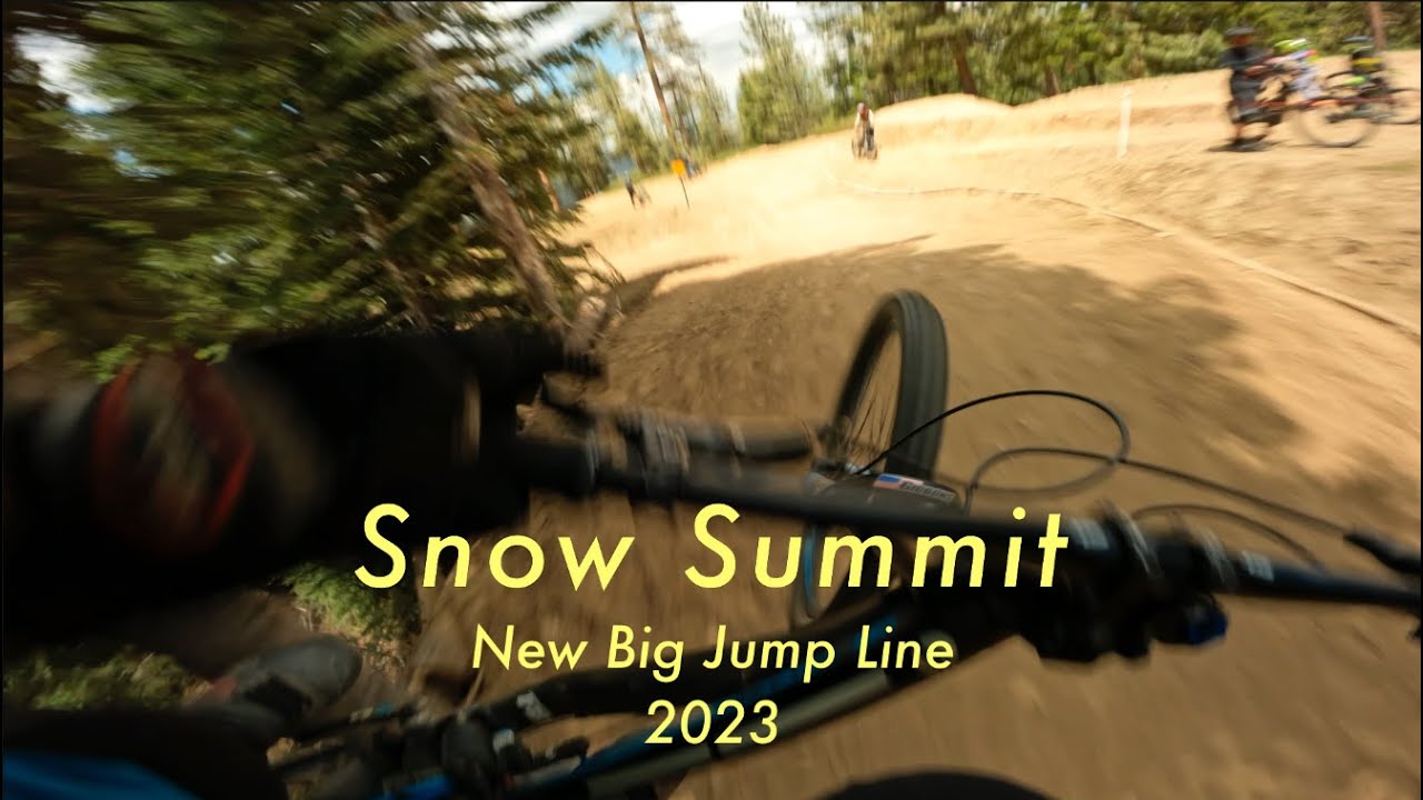 Snow Summit's New Big Jump Line in Big Bear - YouTube