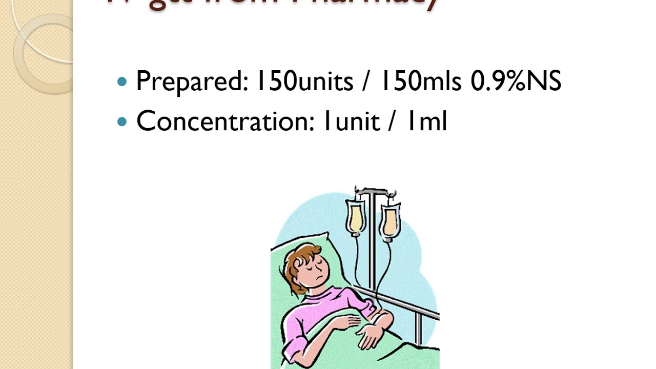 Insulin Infusion Protocol - YouTube