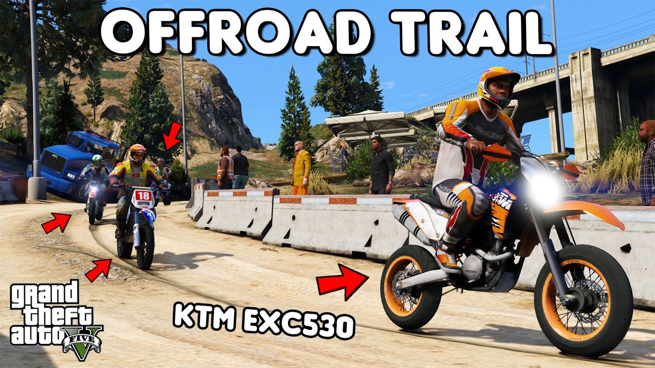 OFFROAD TRAIL MELEWATI TREK TERJAL - GTA 5 MOD - YouTube