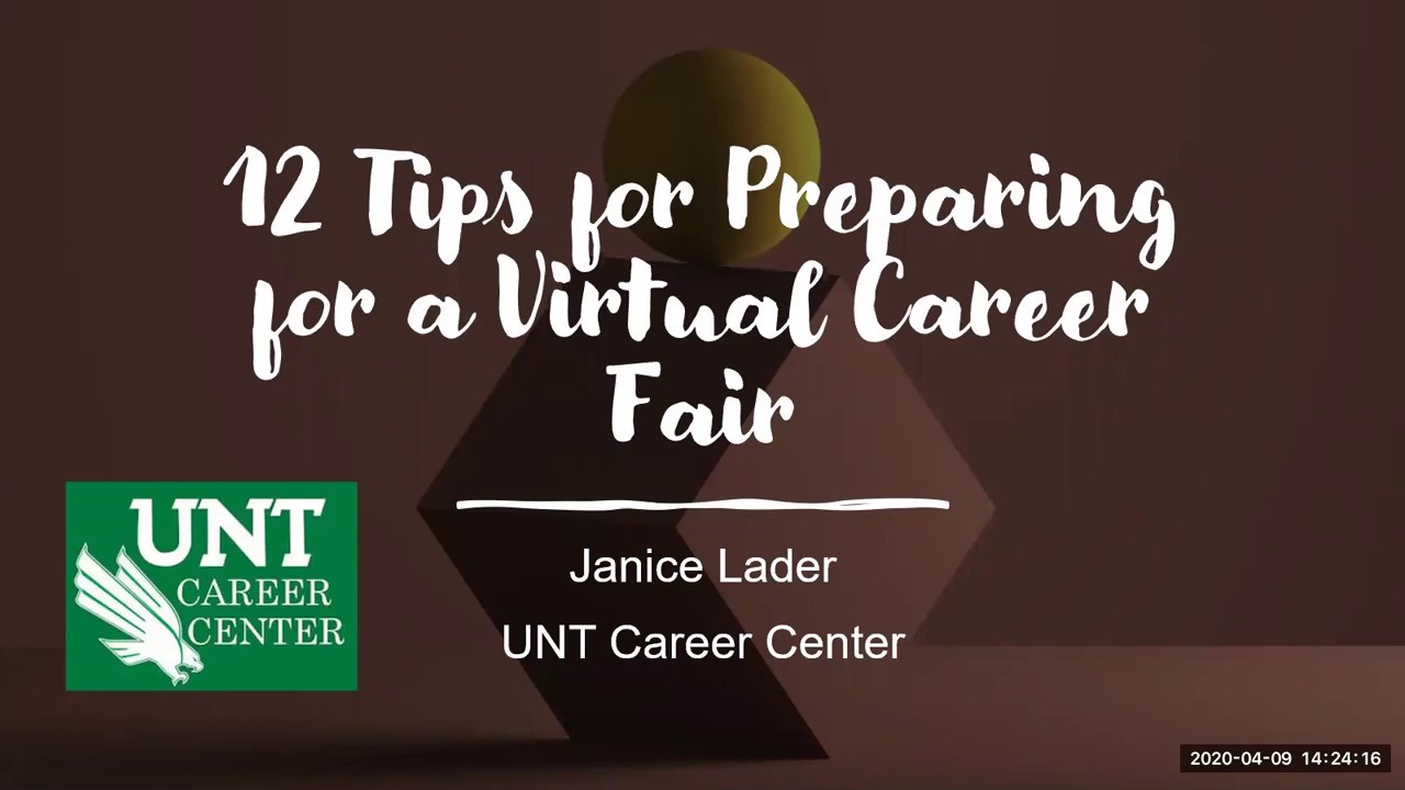12 Tips for Virtual Career Fair Preparation - YouTube