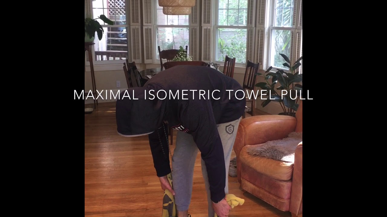 Maximal Isometric Towel Pull - YouTube
