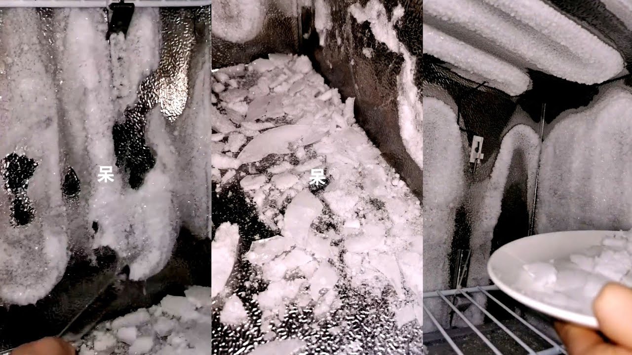 FREEZER FROST EATING / FREEZER FROST SCRAPING. ICE EATING - YouTube