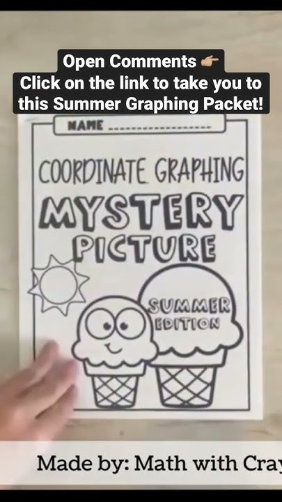 Summer Coordinate Graphing Mystery Pictures (First Quadrant and Four ...