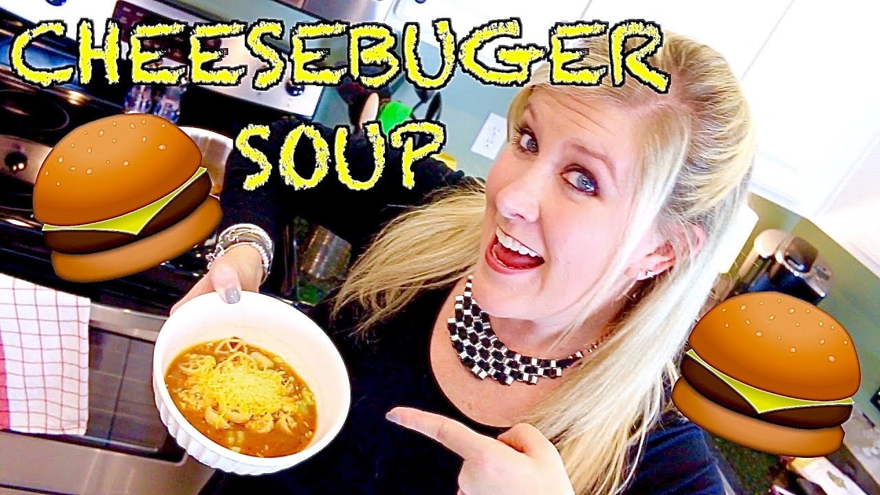 EASY CHEESEBURGER SOUP | Cooking with Katiepie - YouTube