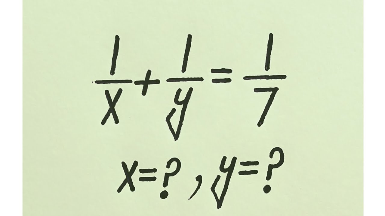 American Math Olympiad Question l x=?,y=? l Easy & Tricky Solution ...