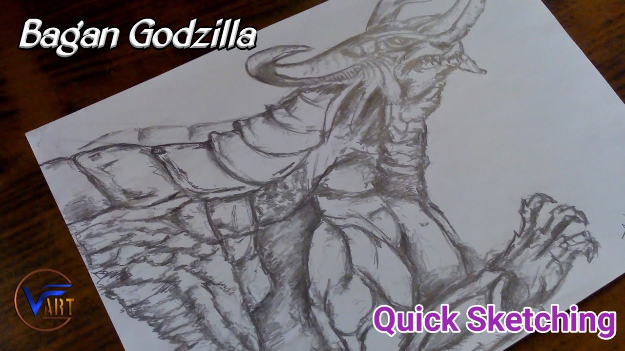 Draw Bagan #Godzilla | More Powerful Sea Monster than Godzilla ...