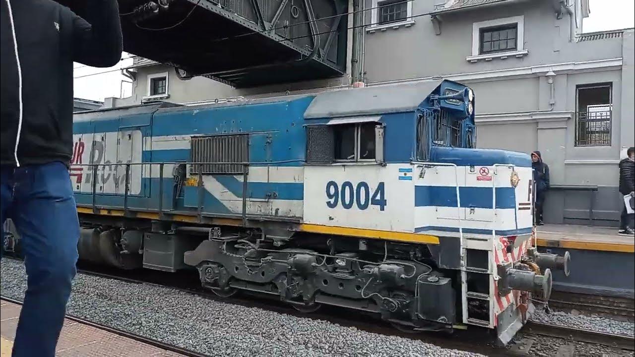 GM GT22 9004 Ferrosur Roca con Tren n°240 por Lomas de Zamora (08-07-2022) - YouTube