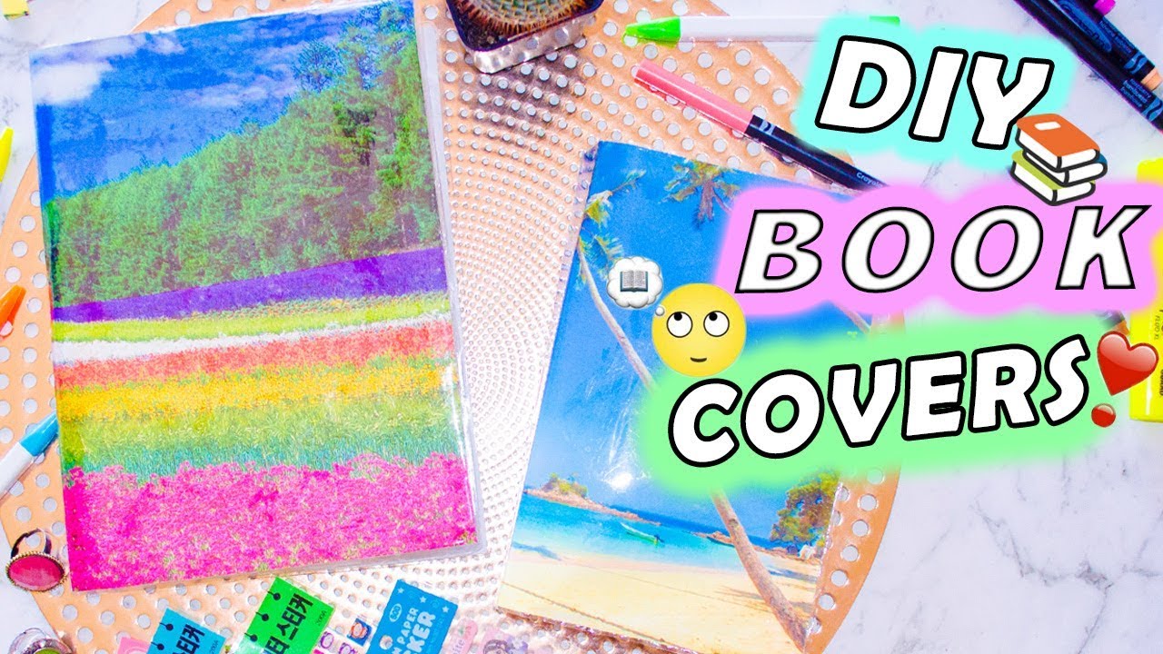DIY BOOK COVERS FOR BACK TO SCHOOL | Tranquil Inspire - YouTube