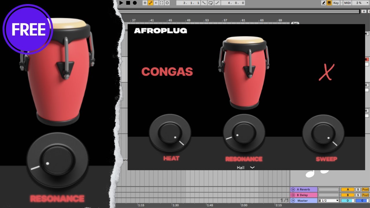 Free VST Limited Time Conga Percussion Congas X Afroplug - YouTube
