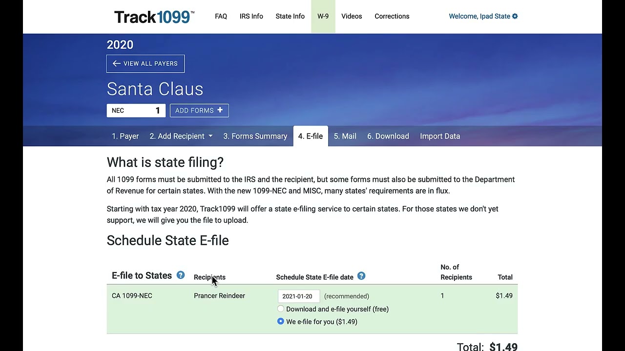 State e file service for 2020 - YouTube