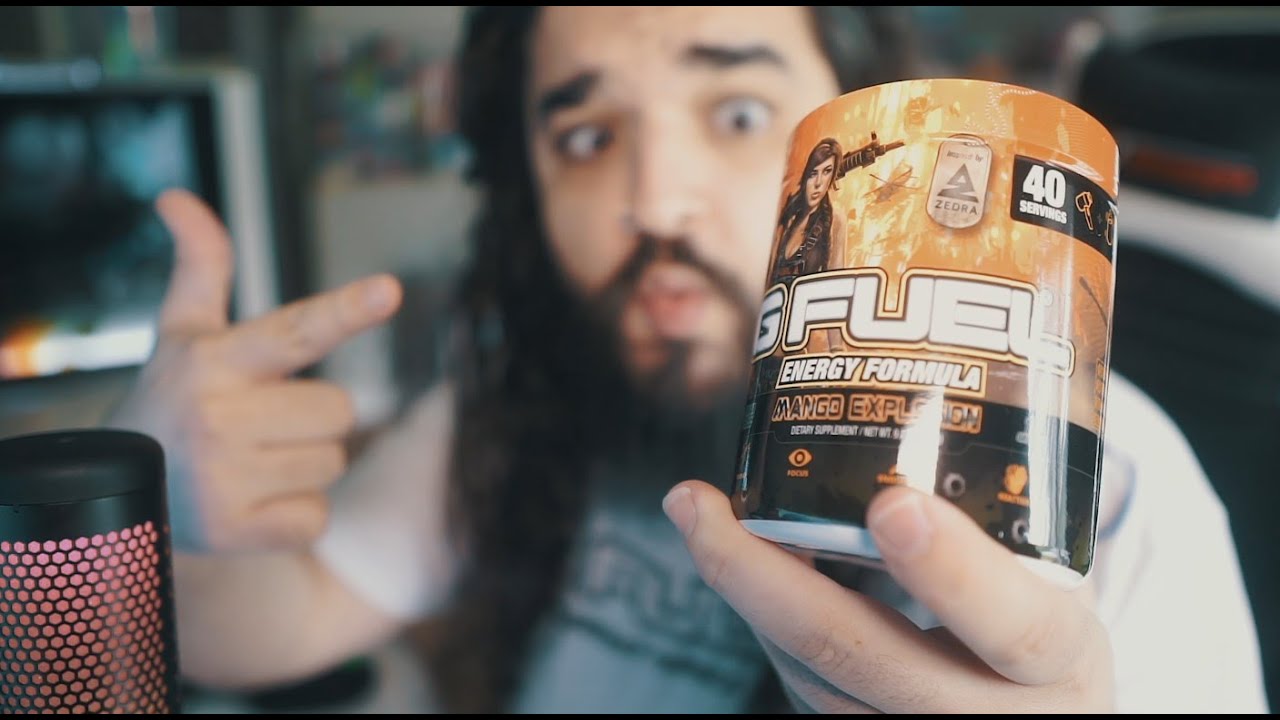 G FUEL - ZEDRA'S "MANGO EXPLOSION" FLAVOR - TASTE TEST & REVIEW! - YouTube