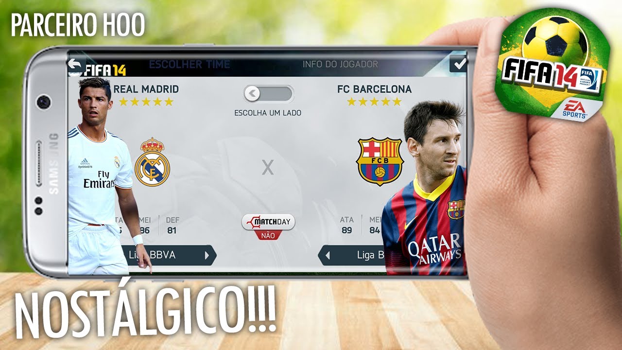 NOSTALGIA!!! FIFA 14 MOBILE REMASTERIZADO COM GRÁFICOS HD - YouTube