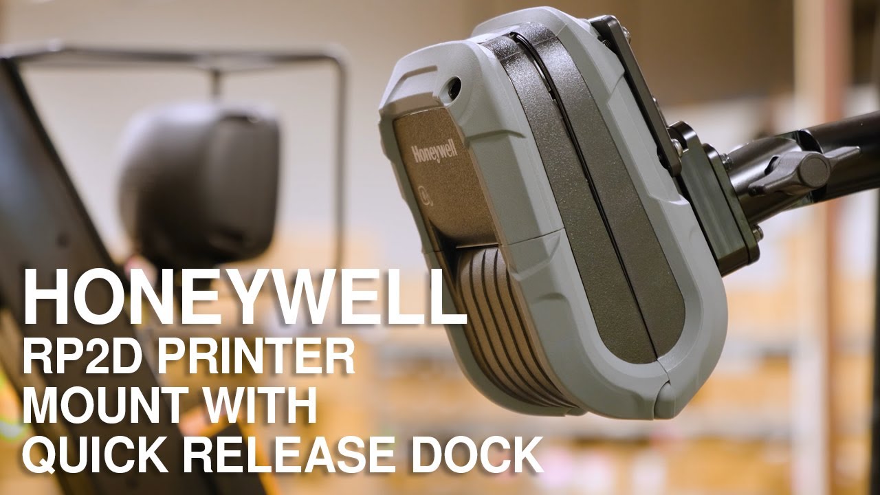 Honeywell RP2D Printer Mount with Quick Release Dock 100186 - YouTube