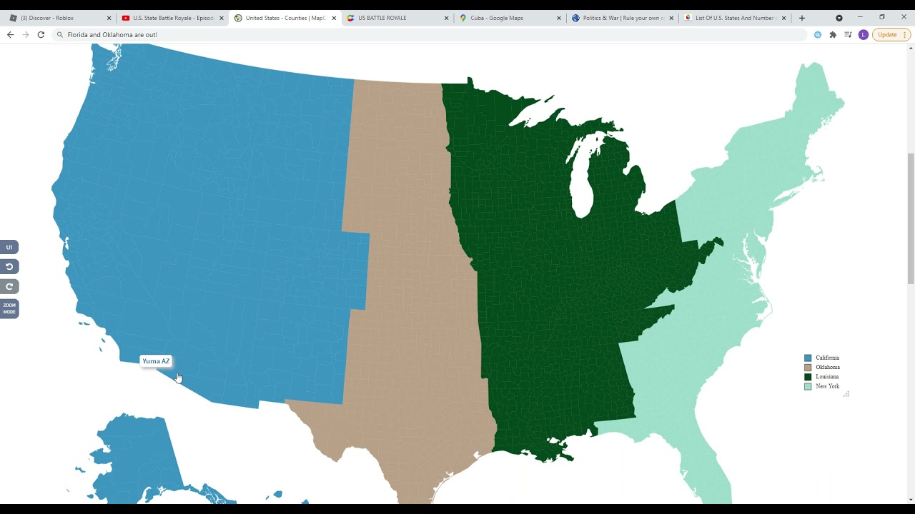 U.S. State Battle Royale - Episode 41 - YouTube