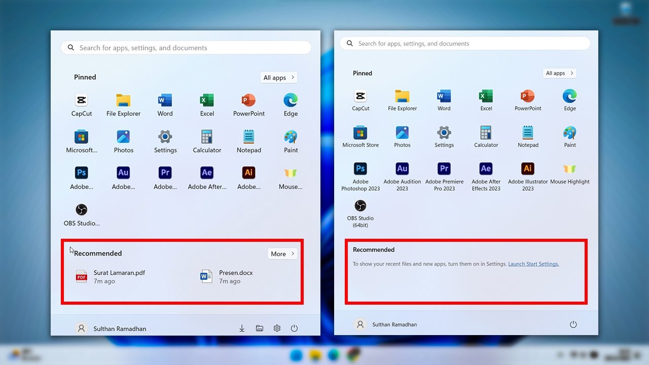 Cara Menghilangkan Recommended Start Menu di Windows 11 | Tutorial Windows - YouTube
