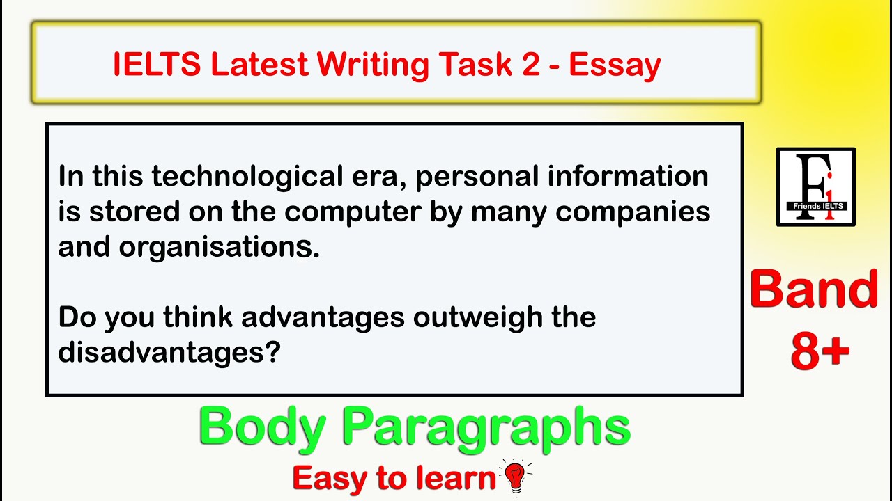 IELTS MASTER CLASS || Writing TASK 2 || Body Paragraphs || PERSONAL ...