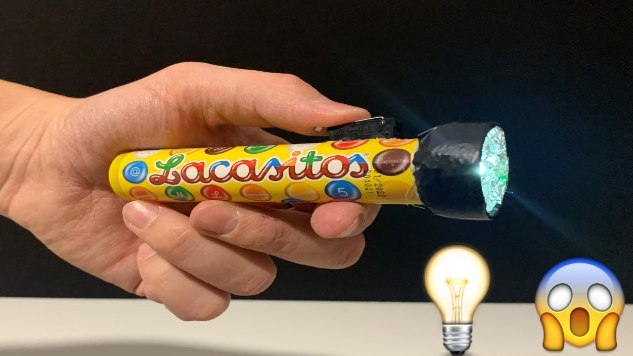 COMO HACER UNA LINTERNA CASERA - YouTube