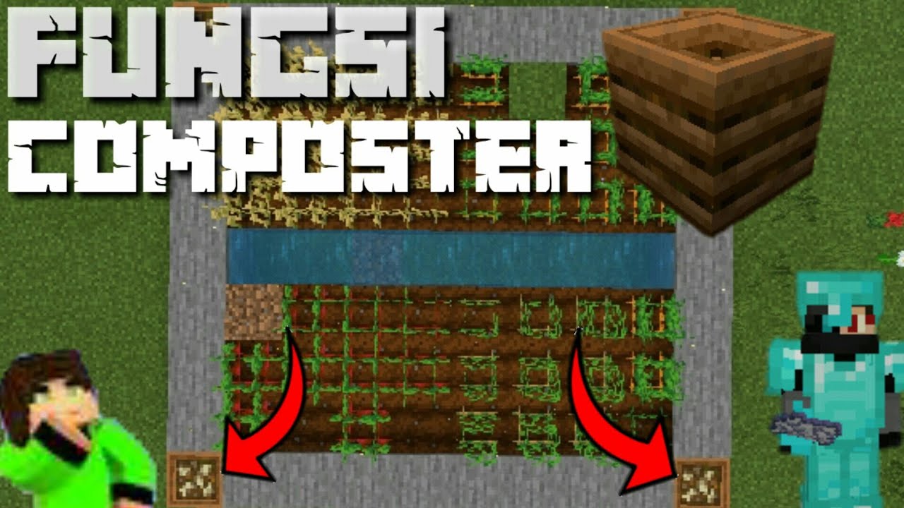 Kegunaan composter. Di minecraft - YouTube