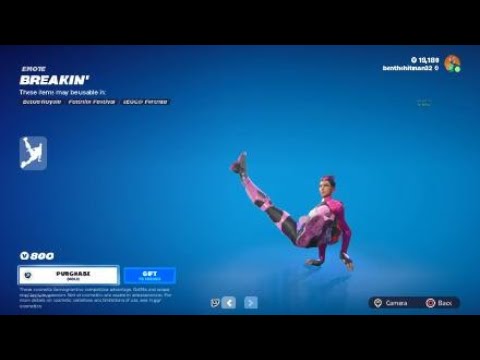 Fortnite December 10th Item Shop Breakin Emote - YouTube