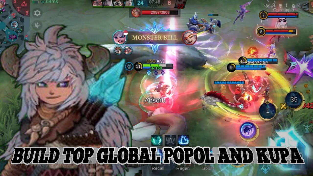 HARD GAMEPLAY POPOL AND KUPA BEST BUILD POPOL AND KUPA 2024 - YouTube